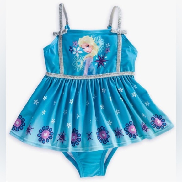 Disney | Swim | Disney Elsa Girls Swimsuit | Poshmark